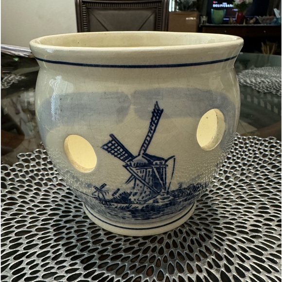 royal delft | Accents | Vintage Delft Blauw Pottery Hand Painted Blue ...